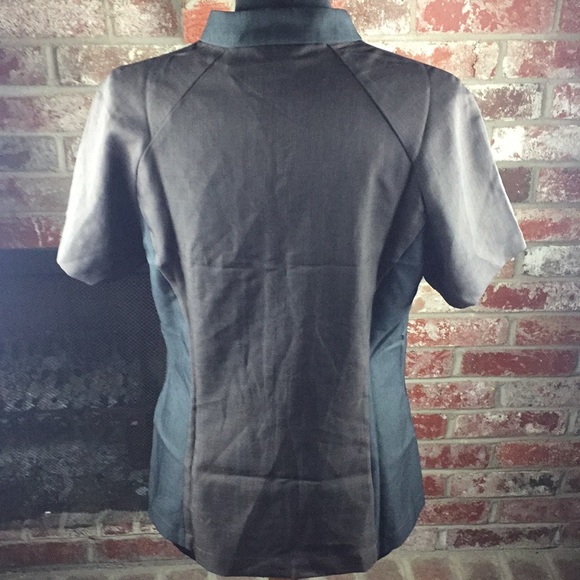 CINTAS | Tops | Cintas Brown And Black Zipper Smock Work Uniform | Poshmark